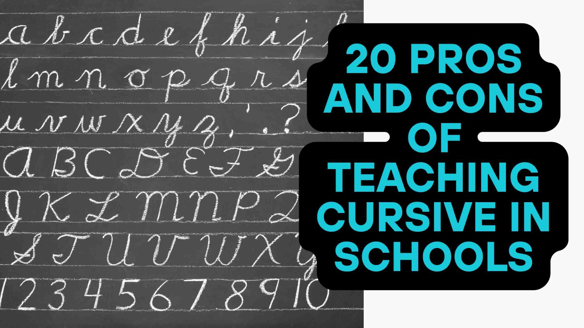20 Pros And Cons Of Teaching Cursive In Schools