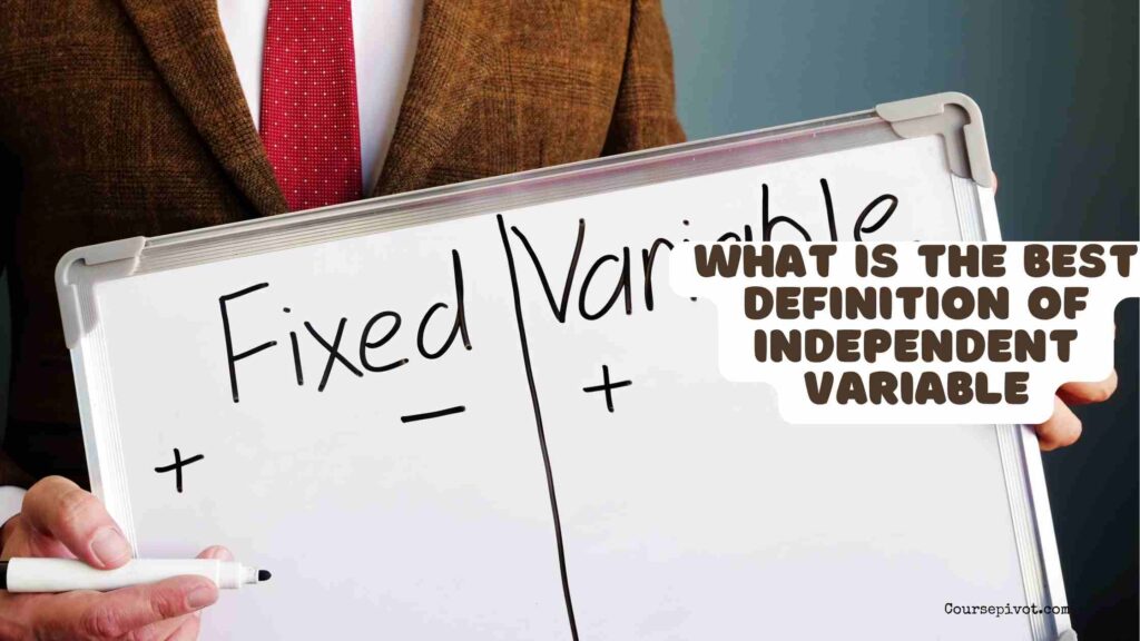 What Is The Best Definition Of An Independent Variable?