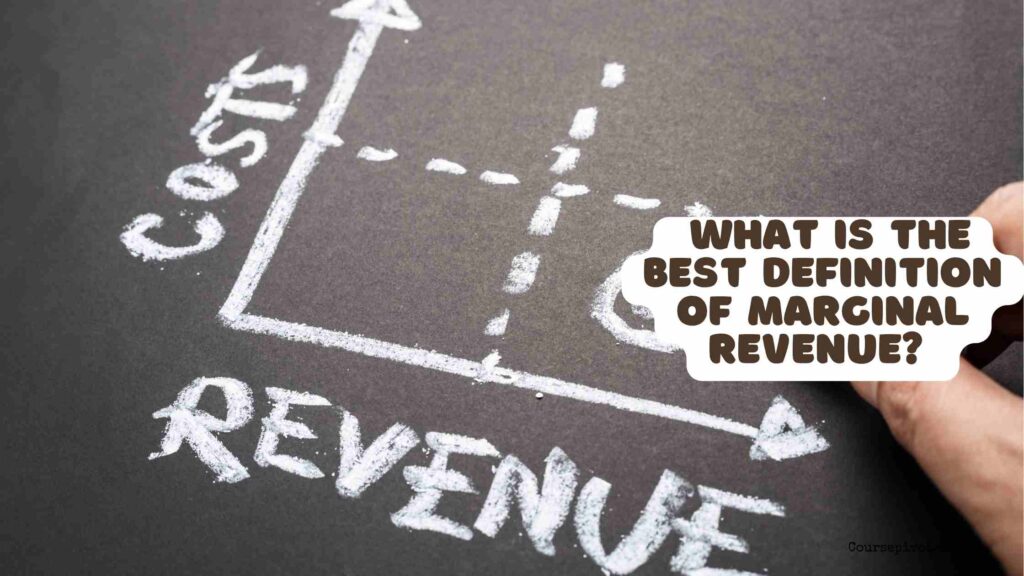 What Is The Best Definition Of Marginal Revenue?