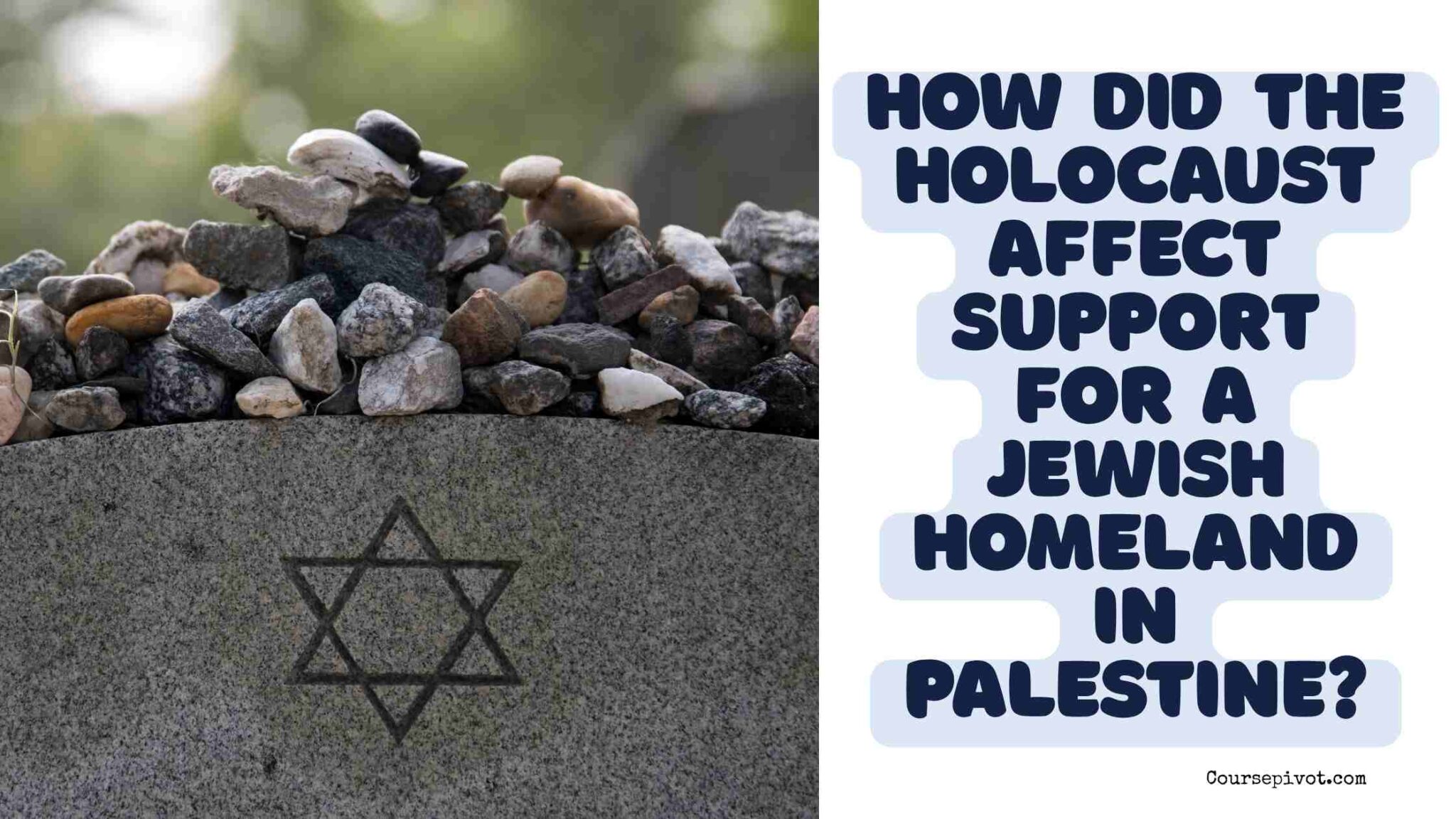 How Did The Holocaust Affect Support For A Jewish Homeland In Palestine?