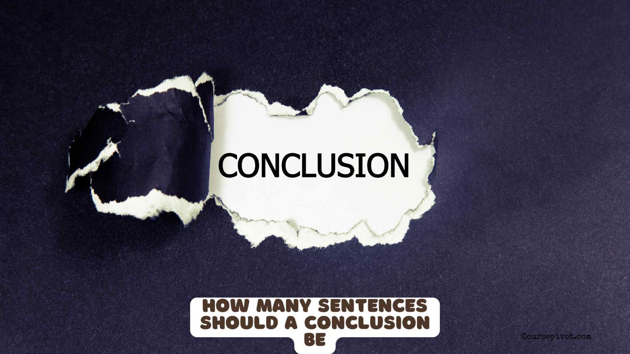 How Many Sentences Should A Conclusion Be