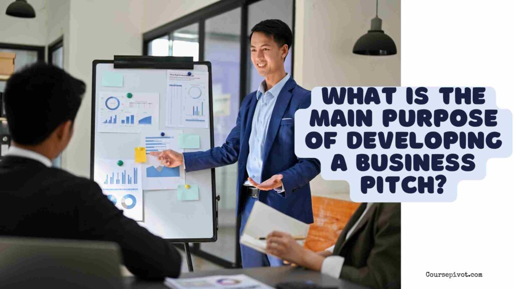 What Is The Main Purpose Of Developing A Business Pitch?